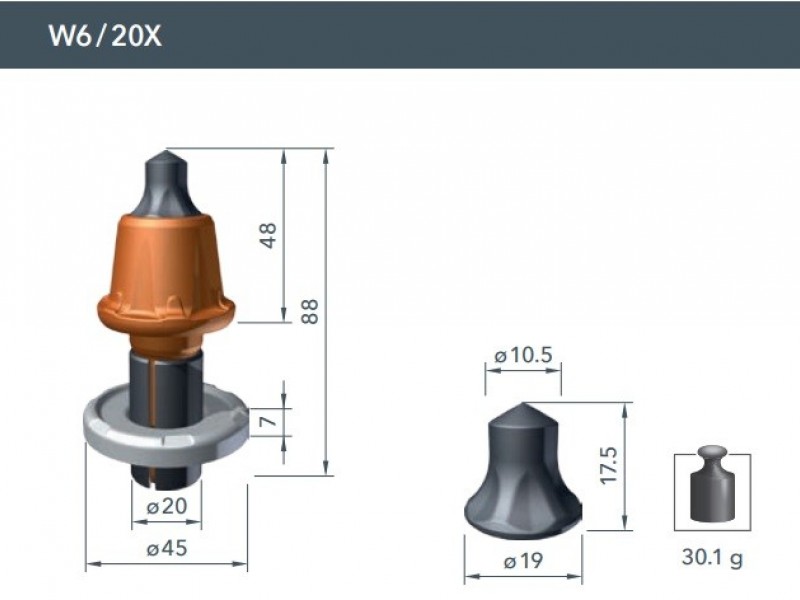 2642523 -WIRTGEN W6/20X ELMAS ASFALT KAZIMA UCU Yedek Parça